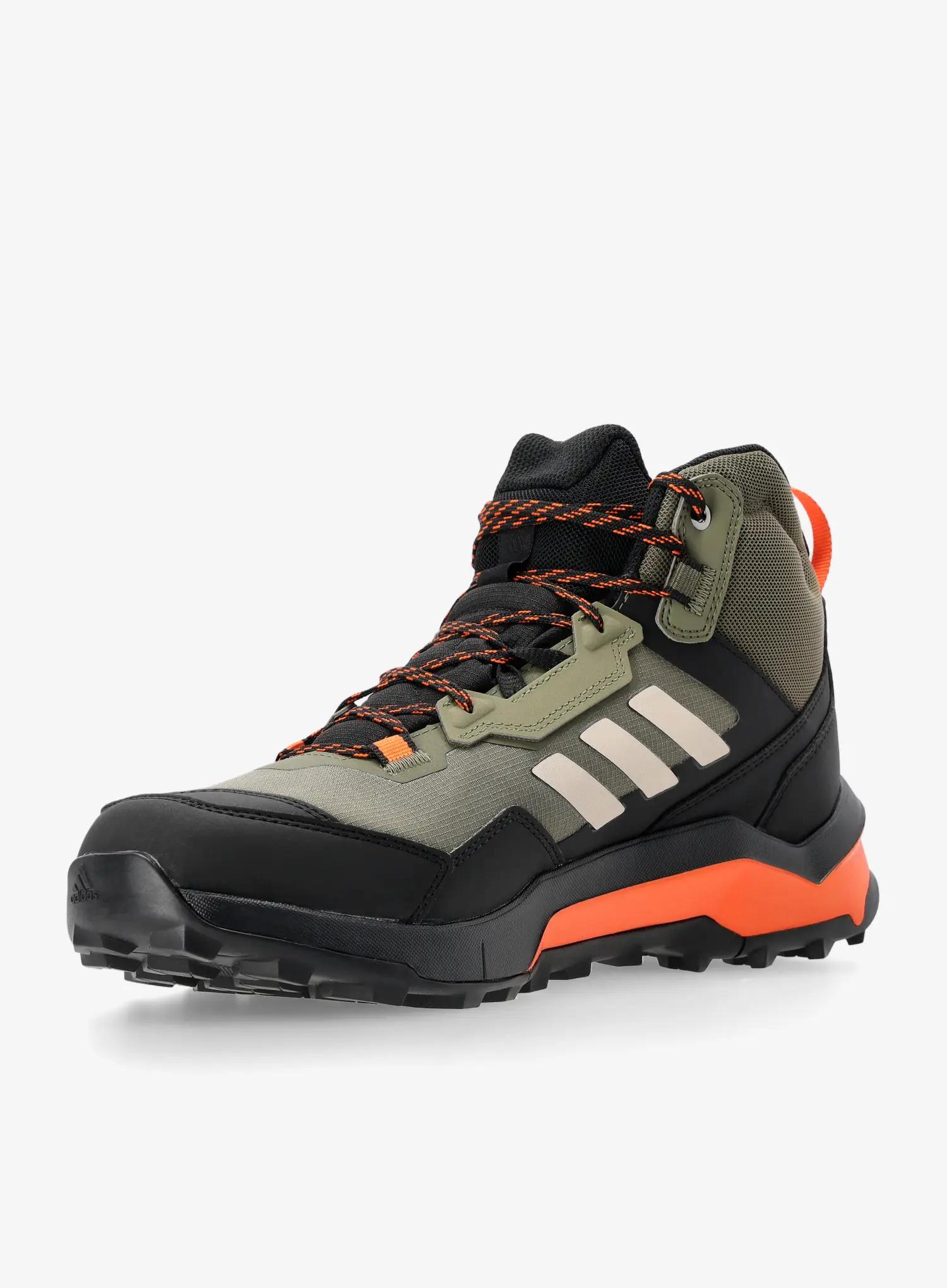 Ghete trekking adidas TERREX AX4 Mid GTX - oliv strat/wond beige/core ...