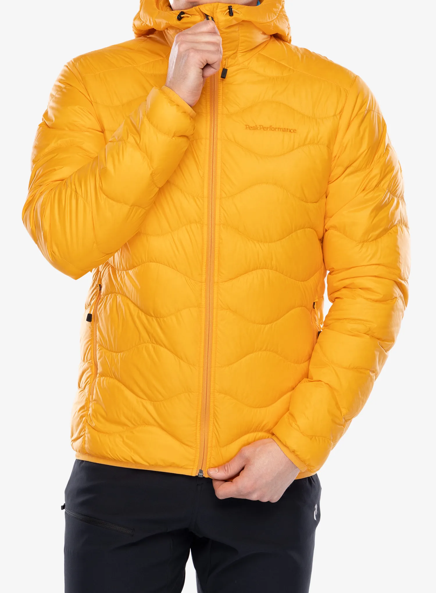 Geaca matlasata Peak Performance Helium Down Hood Jacket - blazing ...